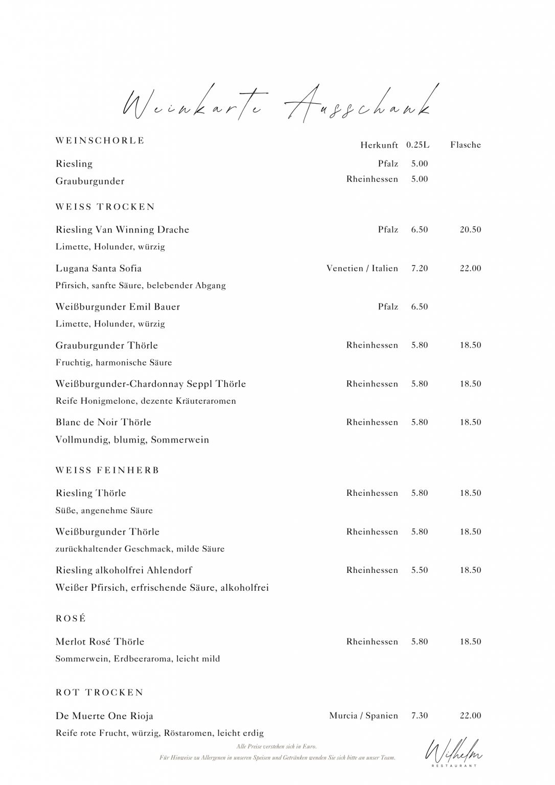 Home - Restaurant Wilhelm
